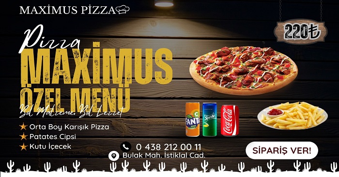 Gerçek Pizza Lezzeti Maximus Pizza’da